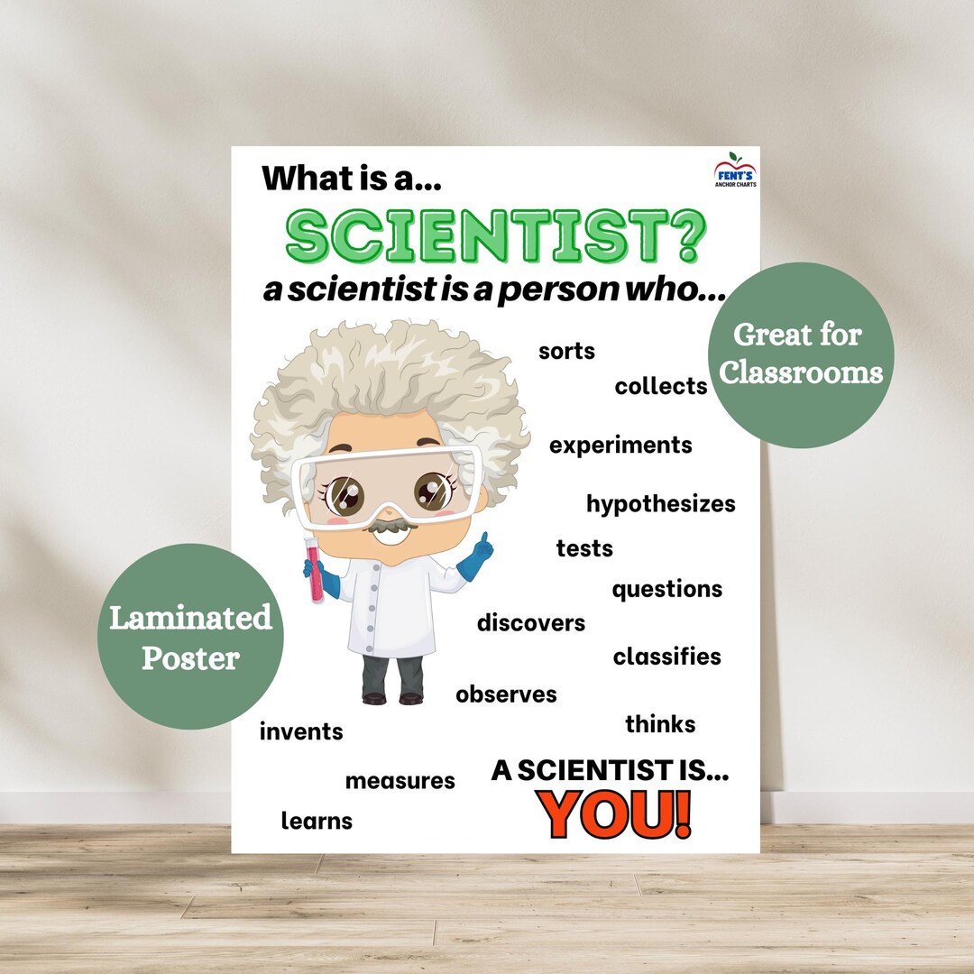 What is a Scientist Laminated Poster | Elementary Classroom Science ...
