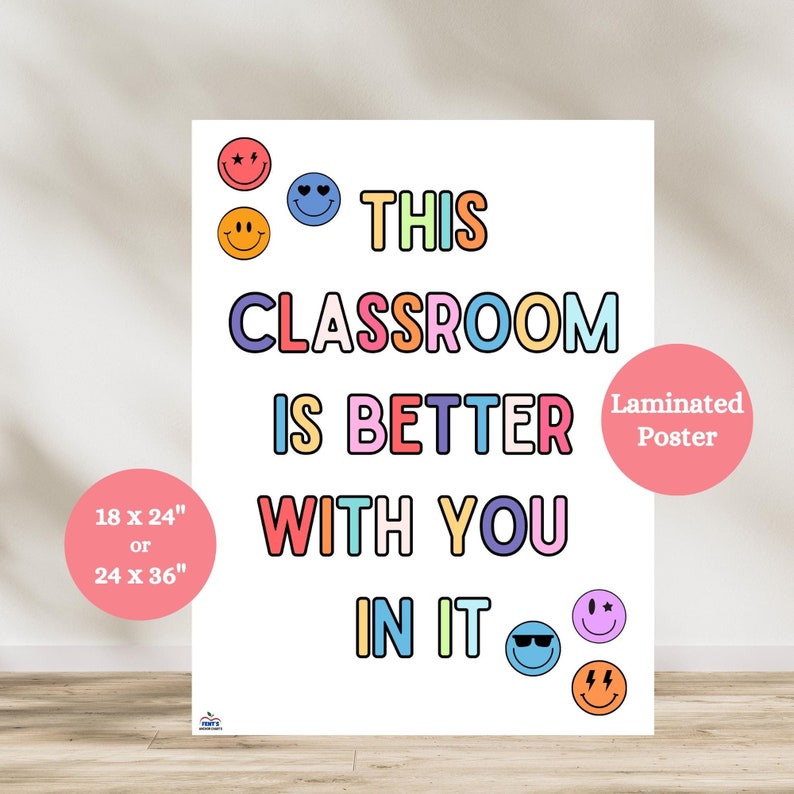 This Classroom is Better With You in It, Inclusive Classroom Poster ...