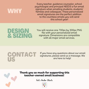 Teacher Email Signature, Personalized Email Signature for Teacher ...