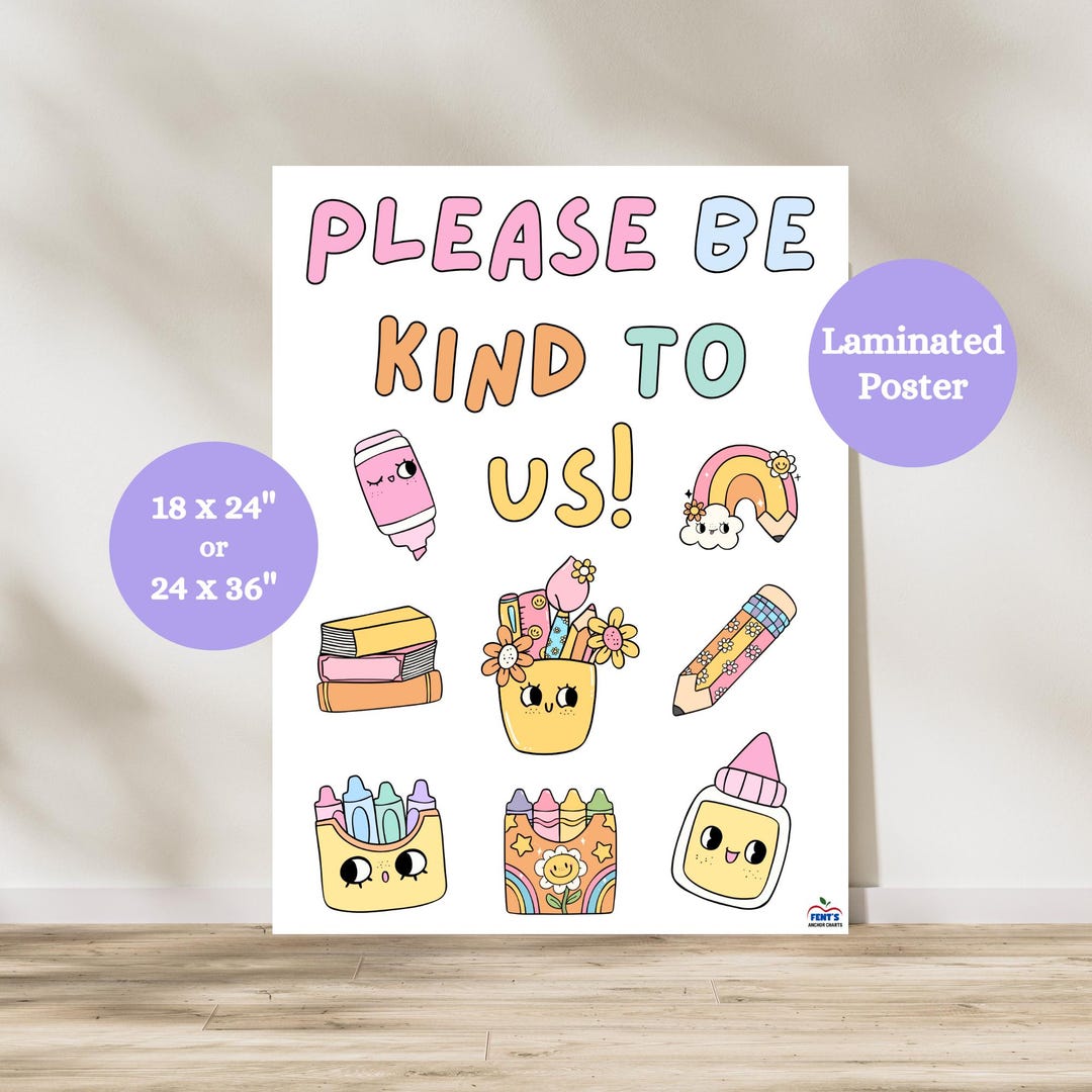 Respect Classroom Supplies Poster, Caring for Classroom Materials ...