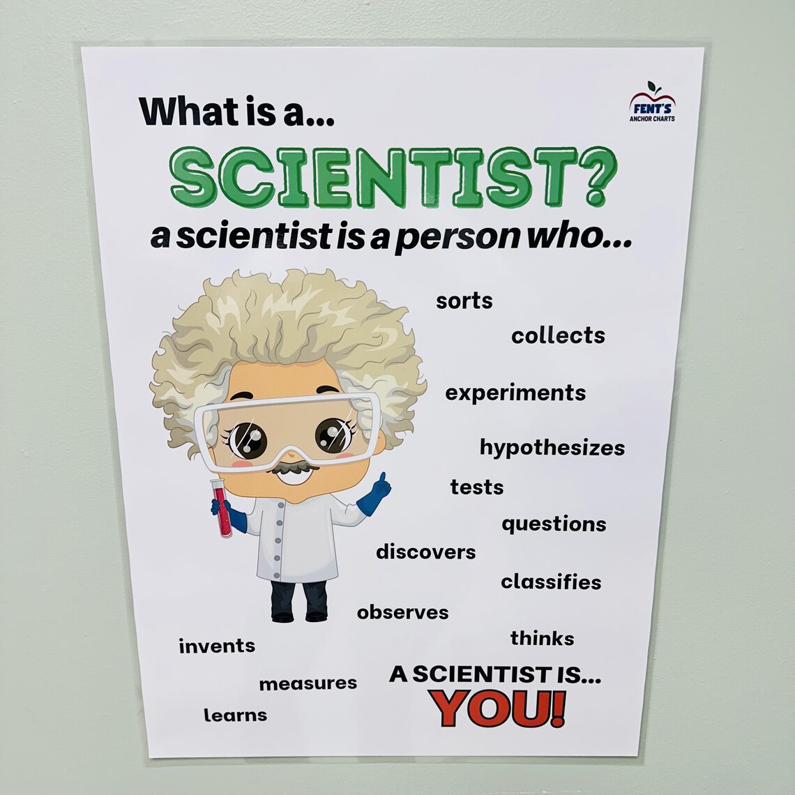 What is a Scientist Laminated Poster | Elementary Classroom Science ...