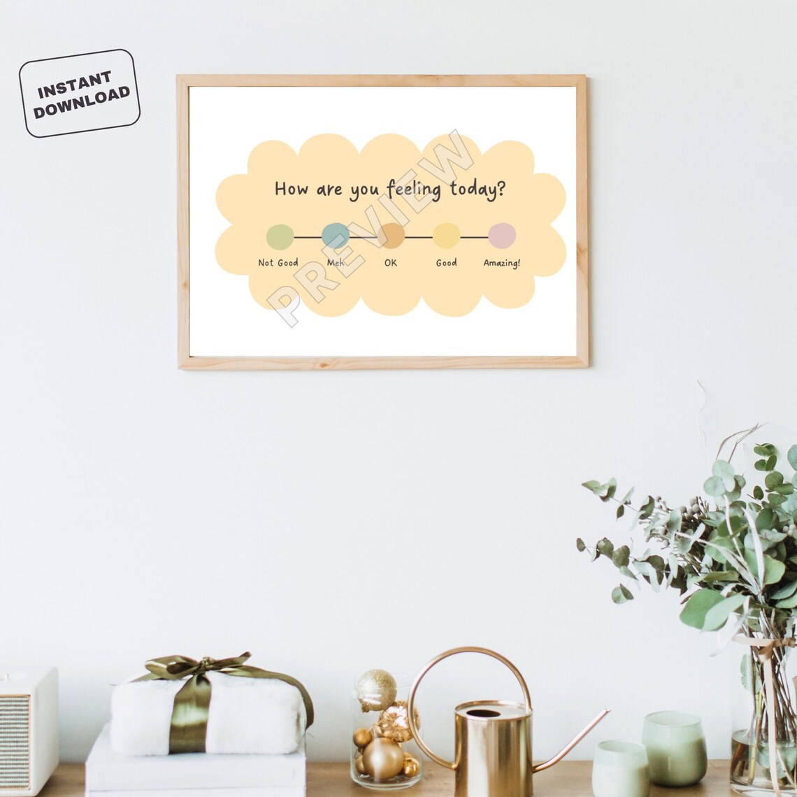 Printable How Are Your Feeling Poster Printable Mood Meter - Etsy