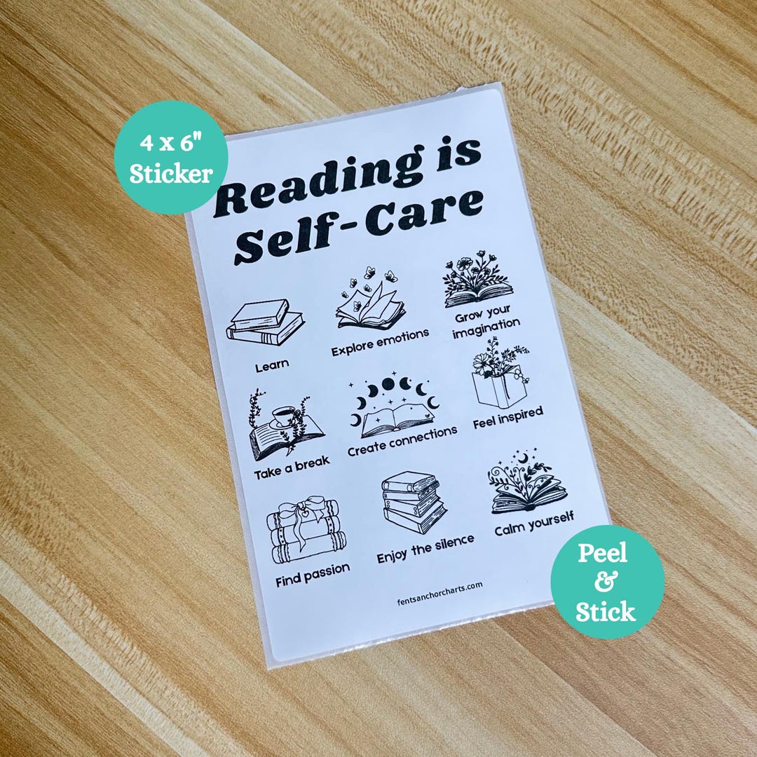 Reading is Self-care Poster, Reading Encouragement Poster, Classroom ...