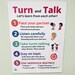 Turn and Talk Poster, How to Turn and Talk, Elementary Classroom ...