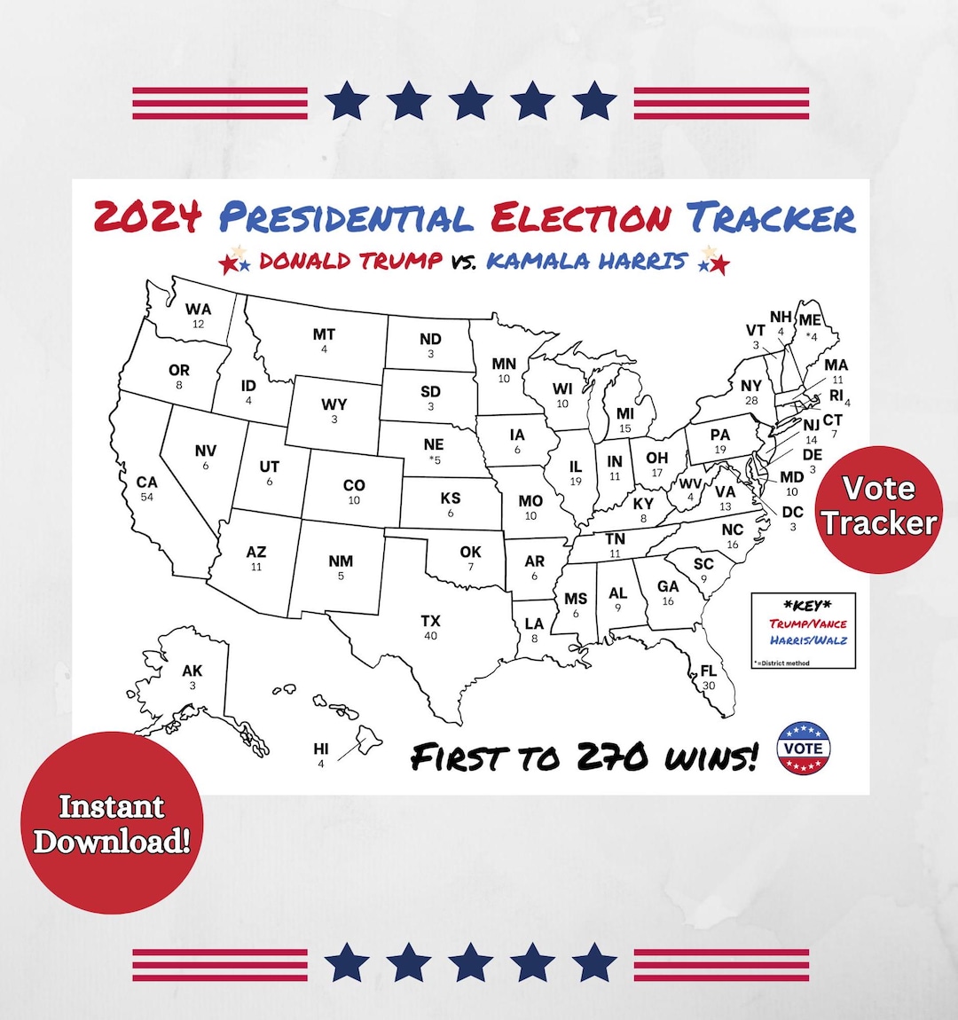 2024 Presidential Election Vote Tracker, Presidential Election ...