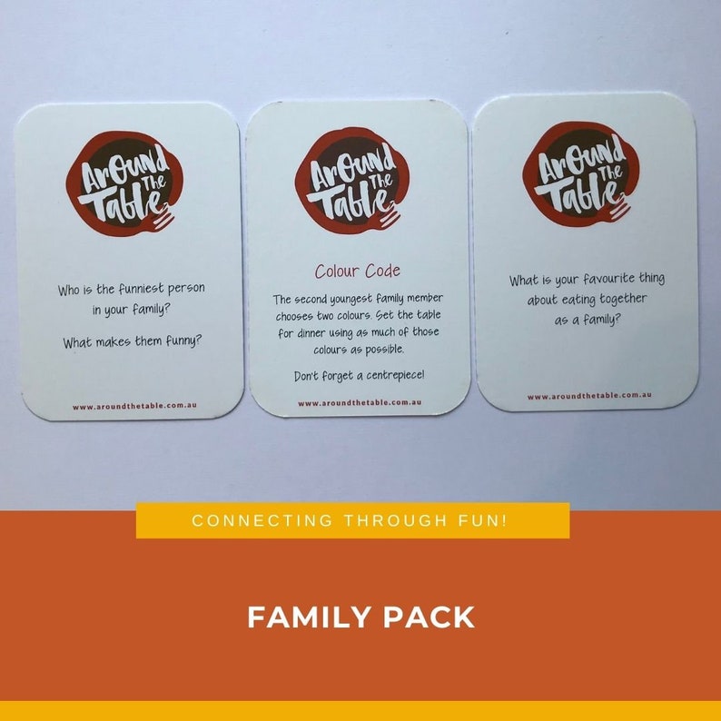 Original Fun Family Dinner Conversation Cards & Games - Etsy