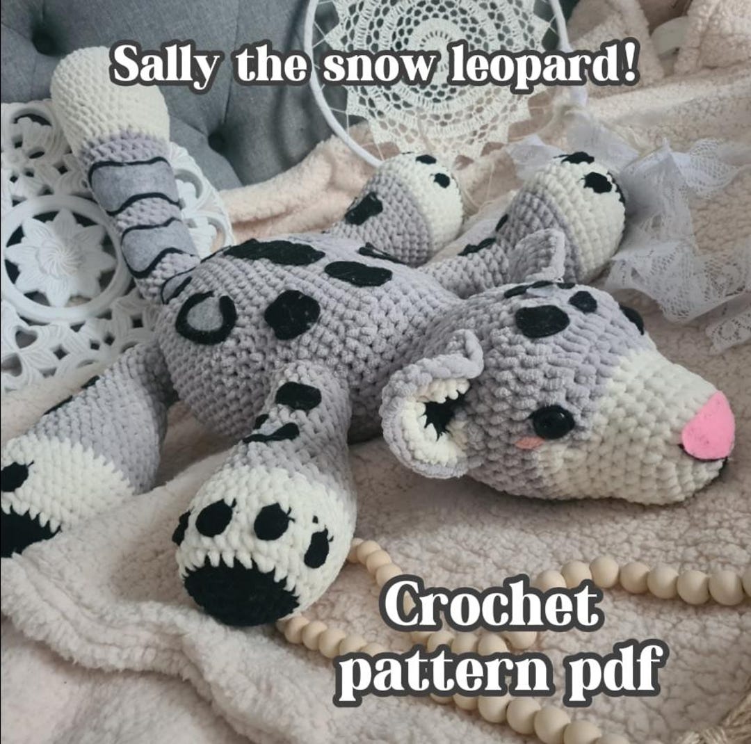 Snow Leopard Crochet Pattern Amigurmi Snow Leopard Animal PDF Download ...