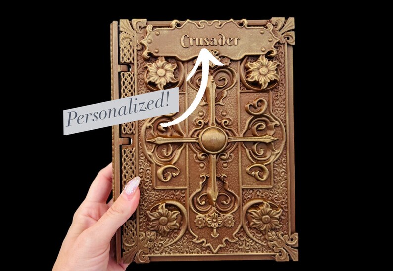 Personalized Treasure Tomb 3D Printed Notebook Cover - Reusable ...