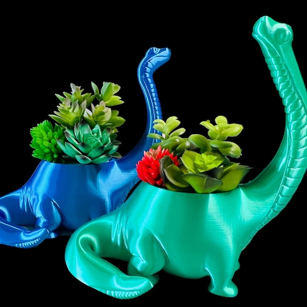 Dinosaur Plant Pot - Etsy