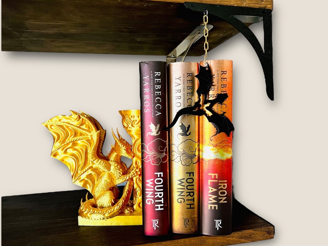 Dragon Bookself Decor | Bookshelf Hanging Charm | Fantasy Bookish ...