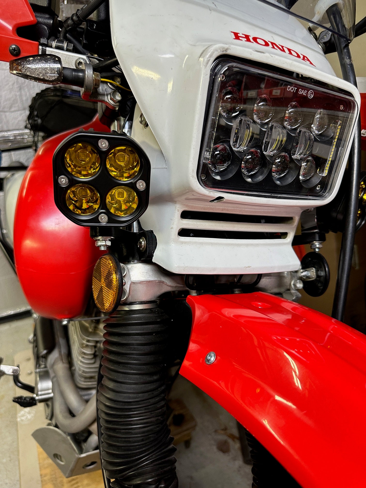 Honda XR650L Aux Light Brackets - Etsy