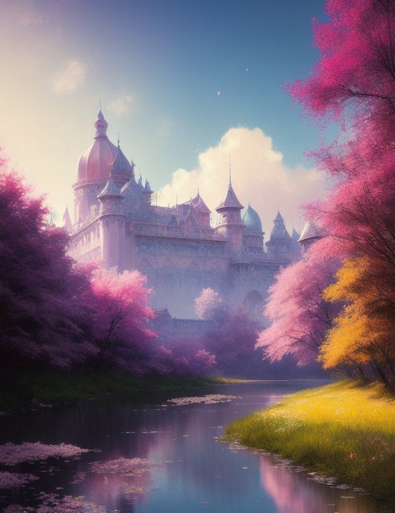 Instant Download "cherry Blossoms" Digital Art by Beholdersai, Unique ...