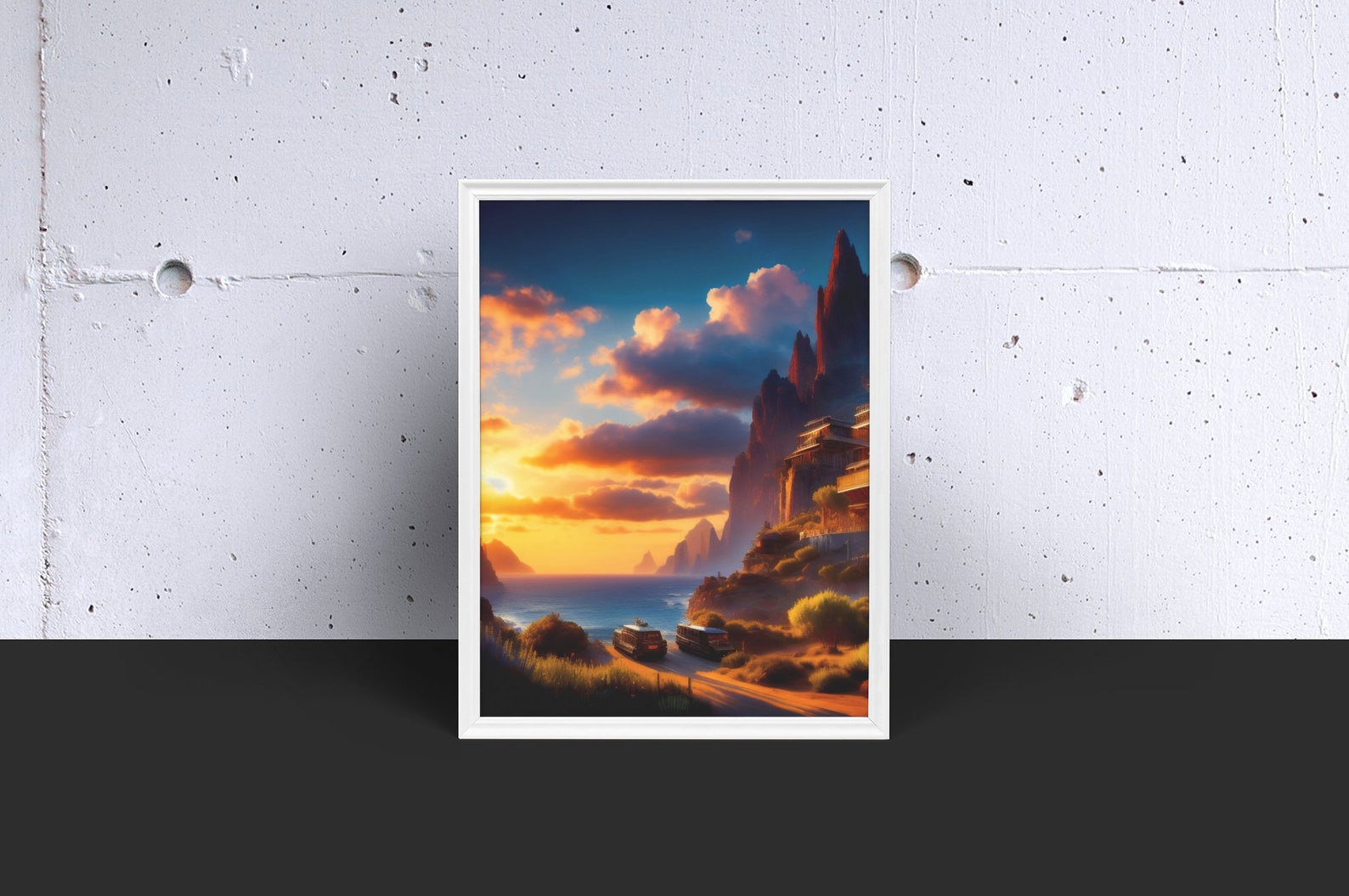 Instant Download "sunset Serenity" Digital Art by Beholdersai, Unique ...
