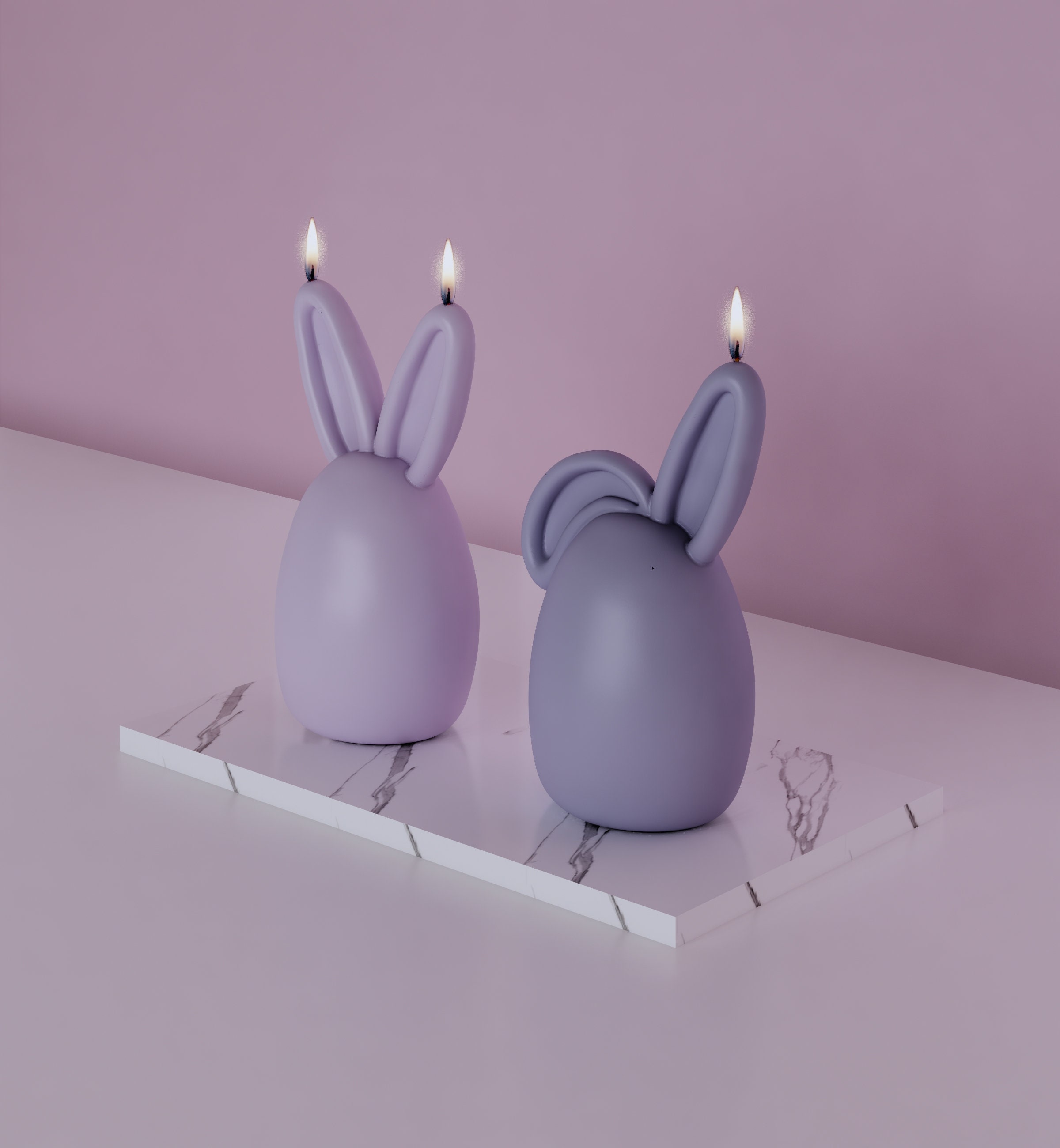 3D Candle Models STL Files Model-20 Rabbits Stl File 3D Digital Stl ...