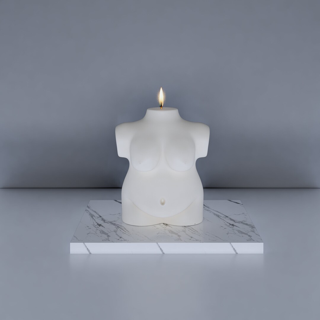 3D Candle Models STL Files Model-5 Pregnant Body Stl File 3D Print ...