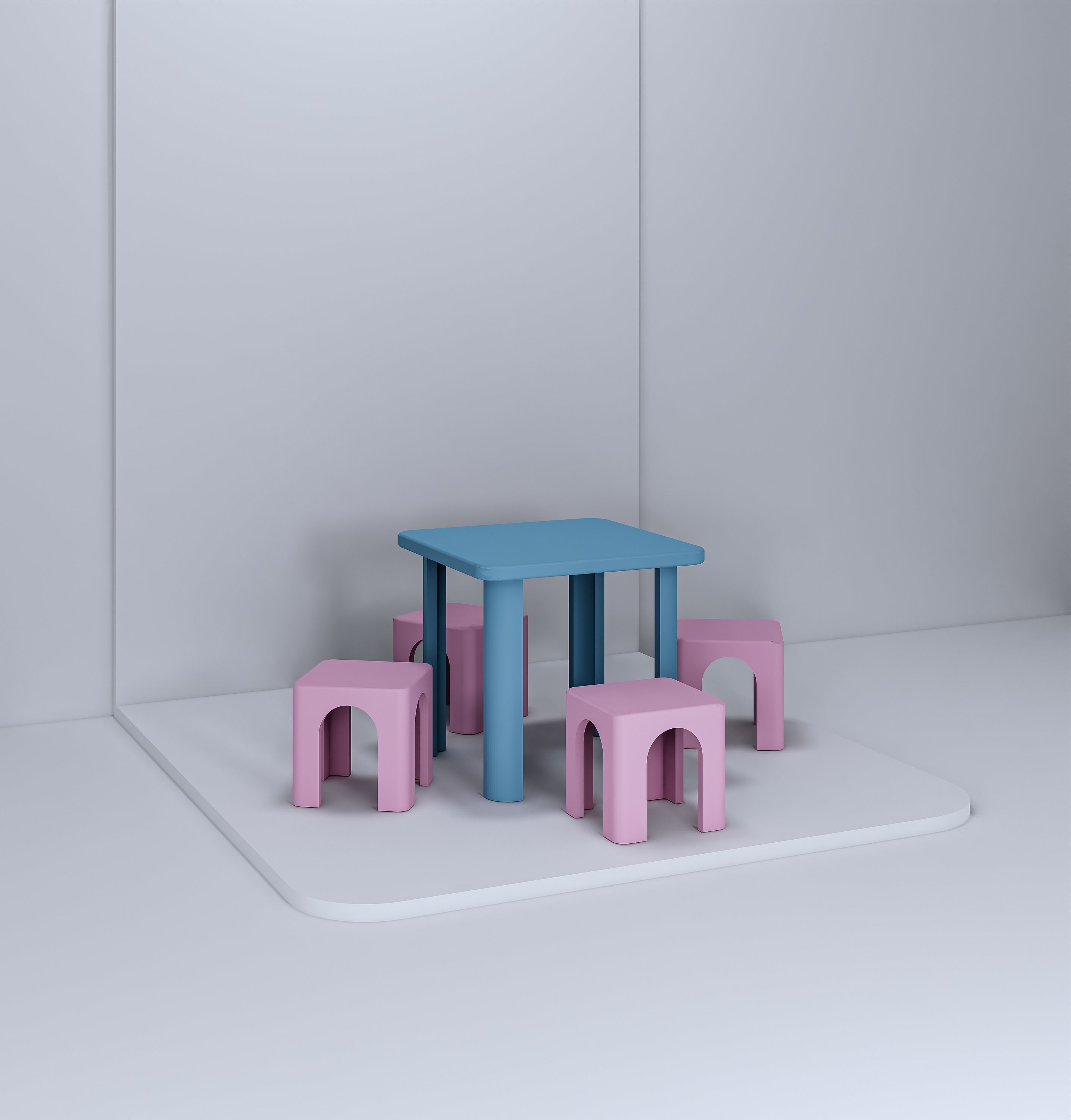 3D Dollhouse STL Files Children Chairs and Table STL Files - Etsy