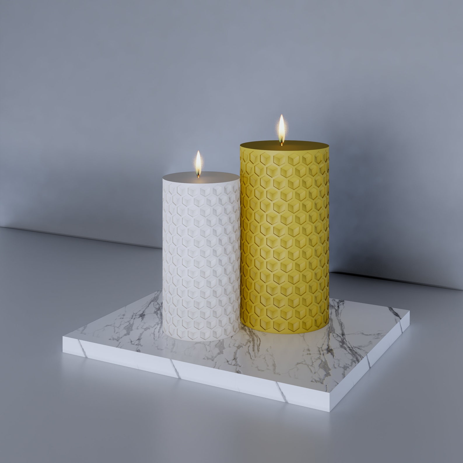 3D Candle Models STL Files Model-3 Honeycomb Stl File 3D Print Files - Etsy