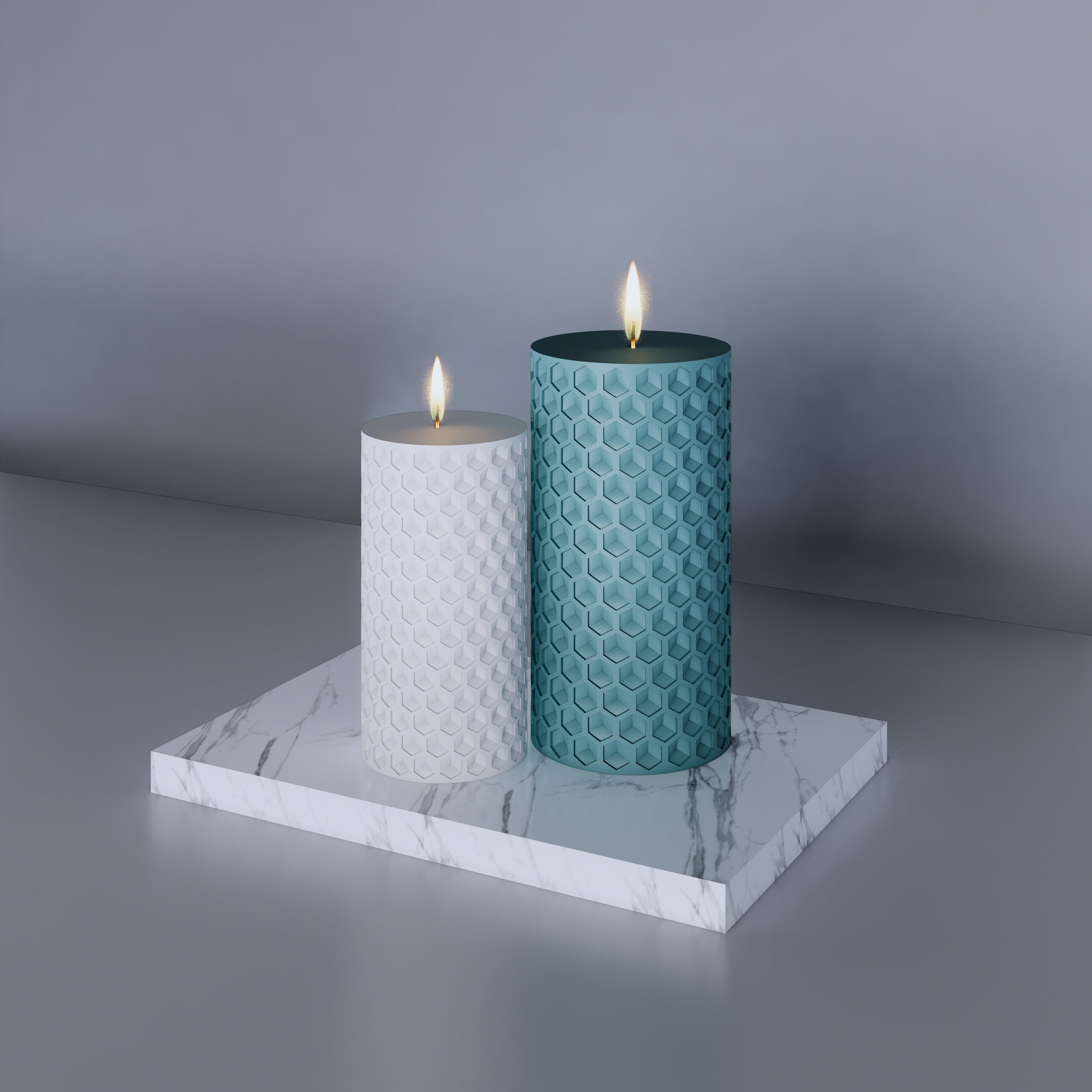 3D Candle Models STL Files Model-3 Honeycomb Stl File 3D Print Files - Etsy