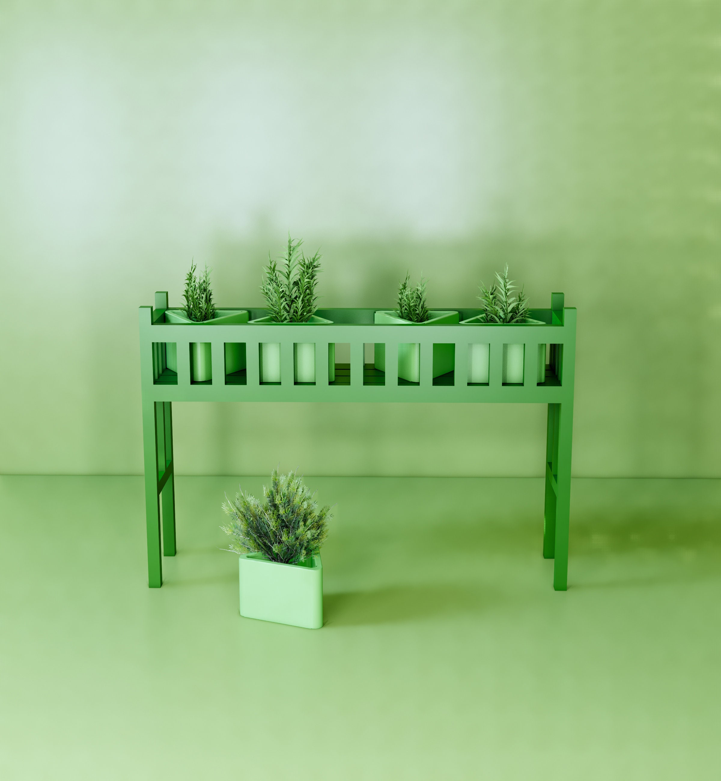 3D Dollhouse STL Files Pland Flower Pot Stand STL Files for 3D Printing ...