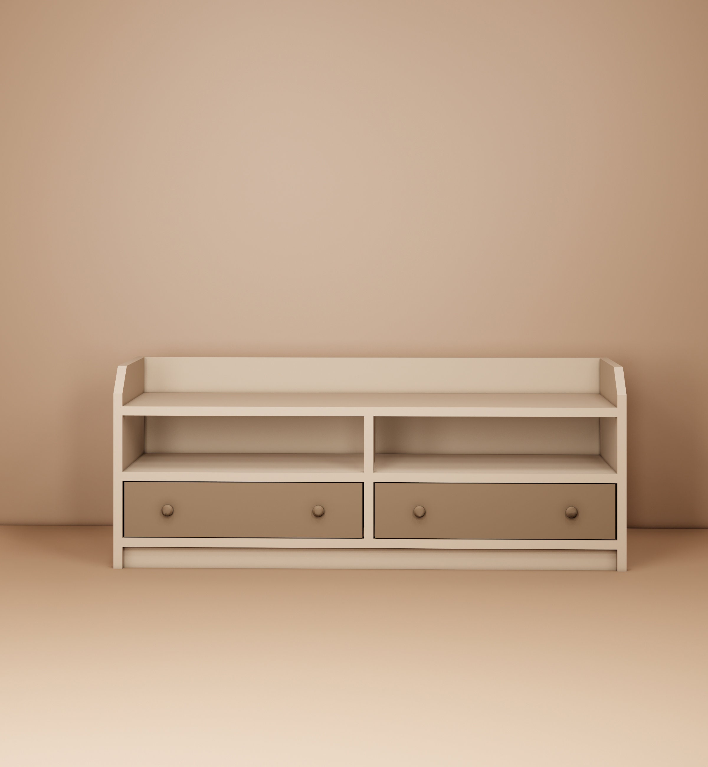 3D Dollhouse STL Files Console With Drawers STL Files for 3D Printing ...