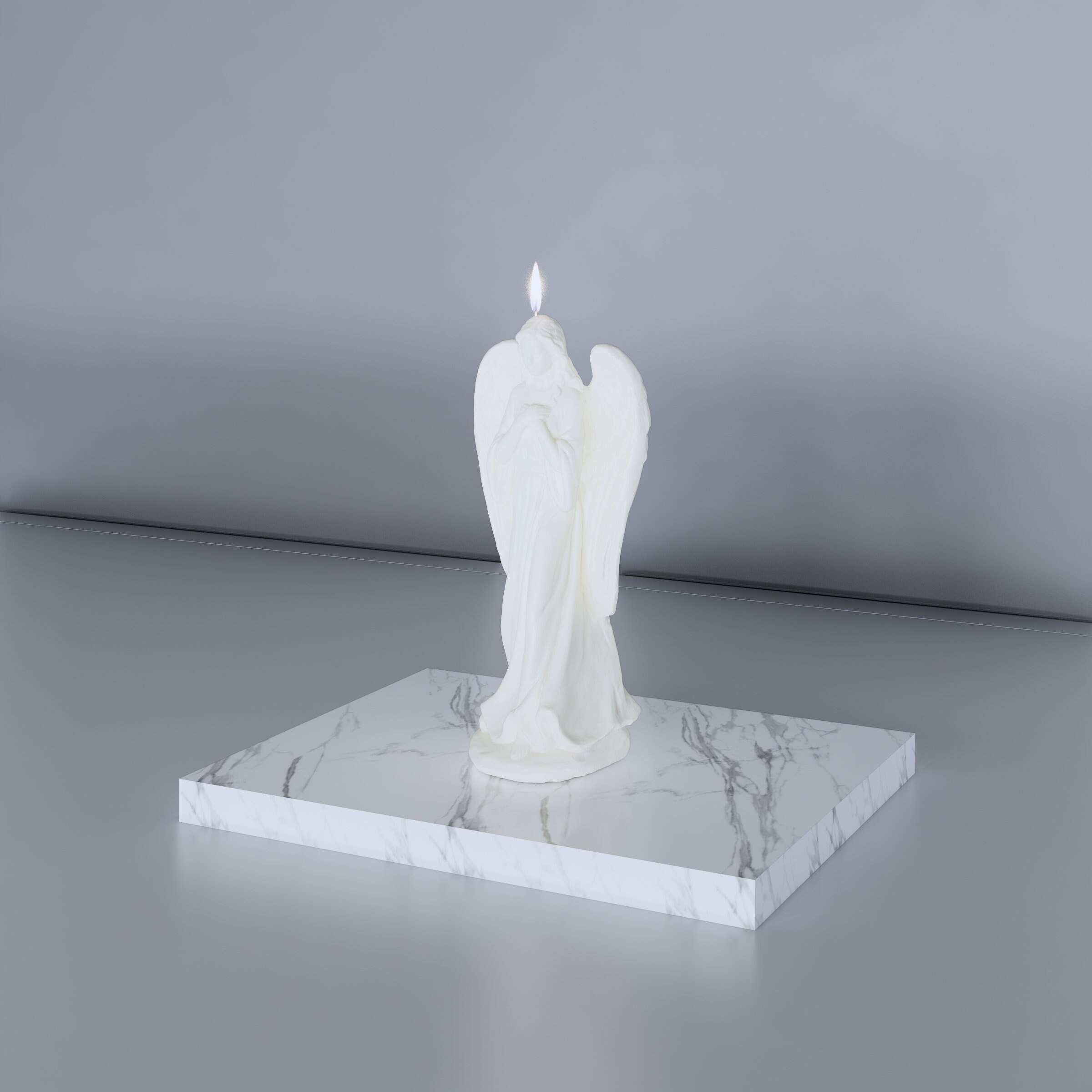 3D Candle Models STL Files Model-1 Angel Stl File 3D Print Files - Etsy
