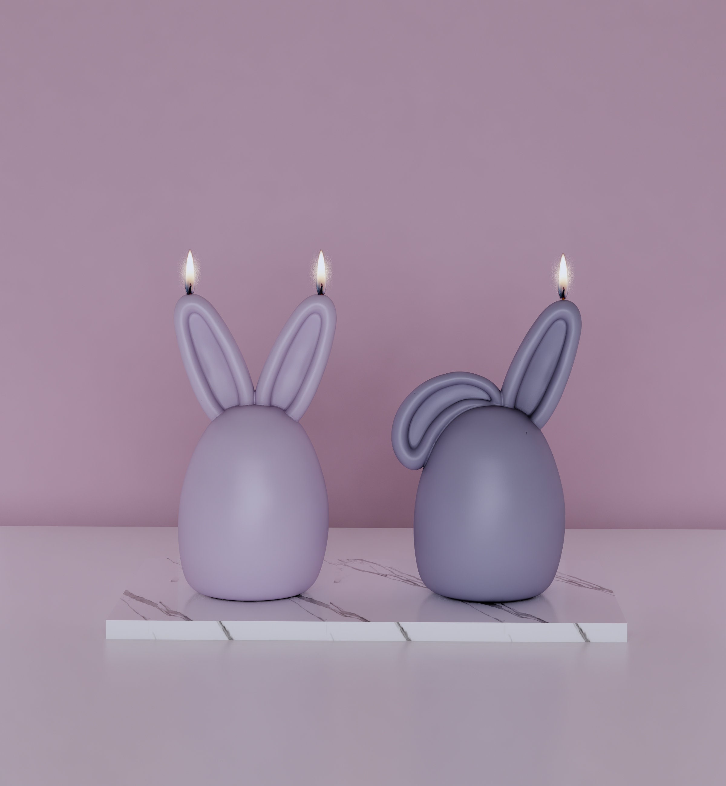 3D Candle Models STL Files Model-20 Rabbits Stl File 3D Digital Stl ...