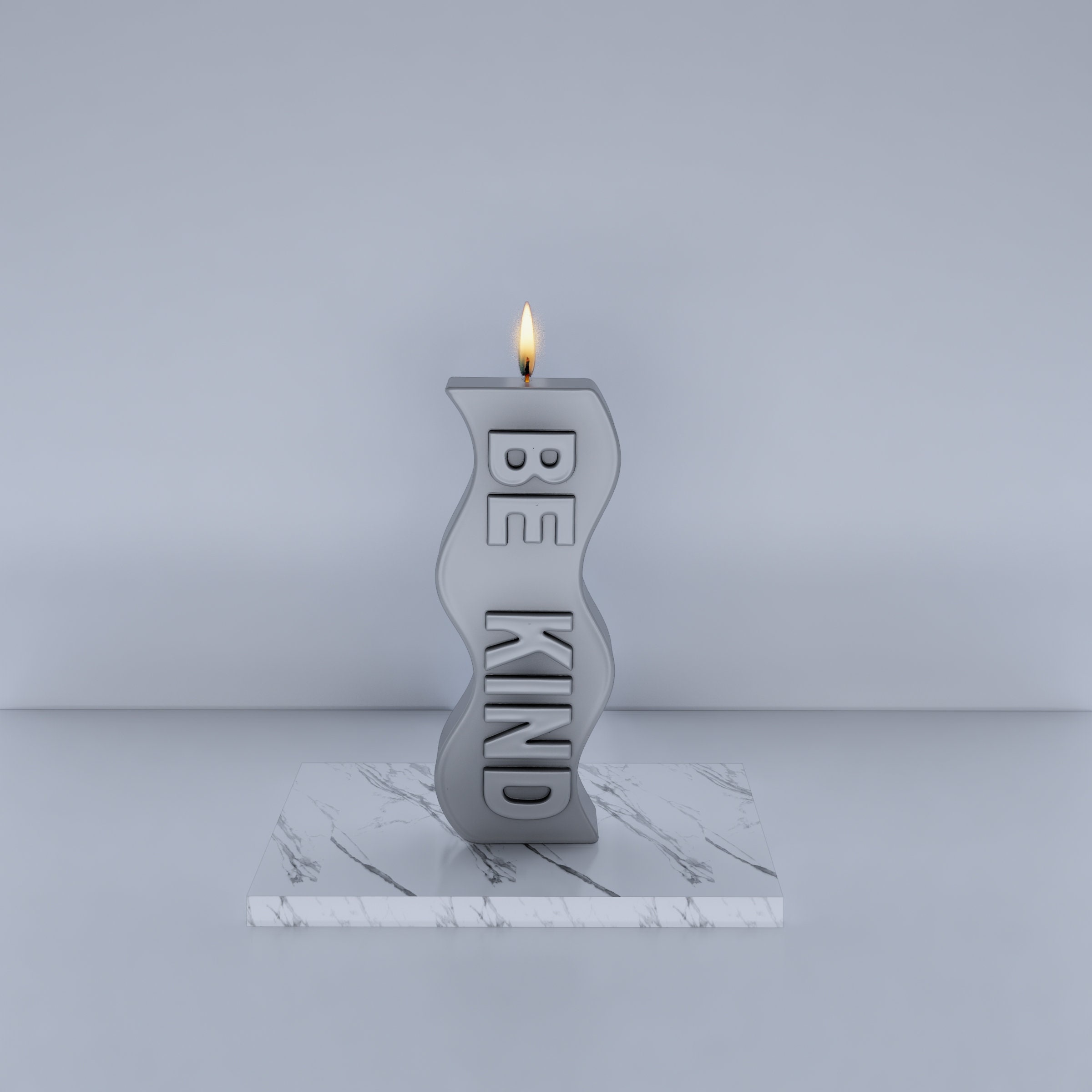 3D Candle Models STL Files Model-13 Be Kind Stl File 3D Print Files - Etsy