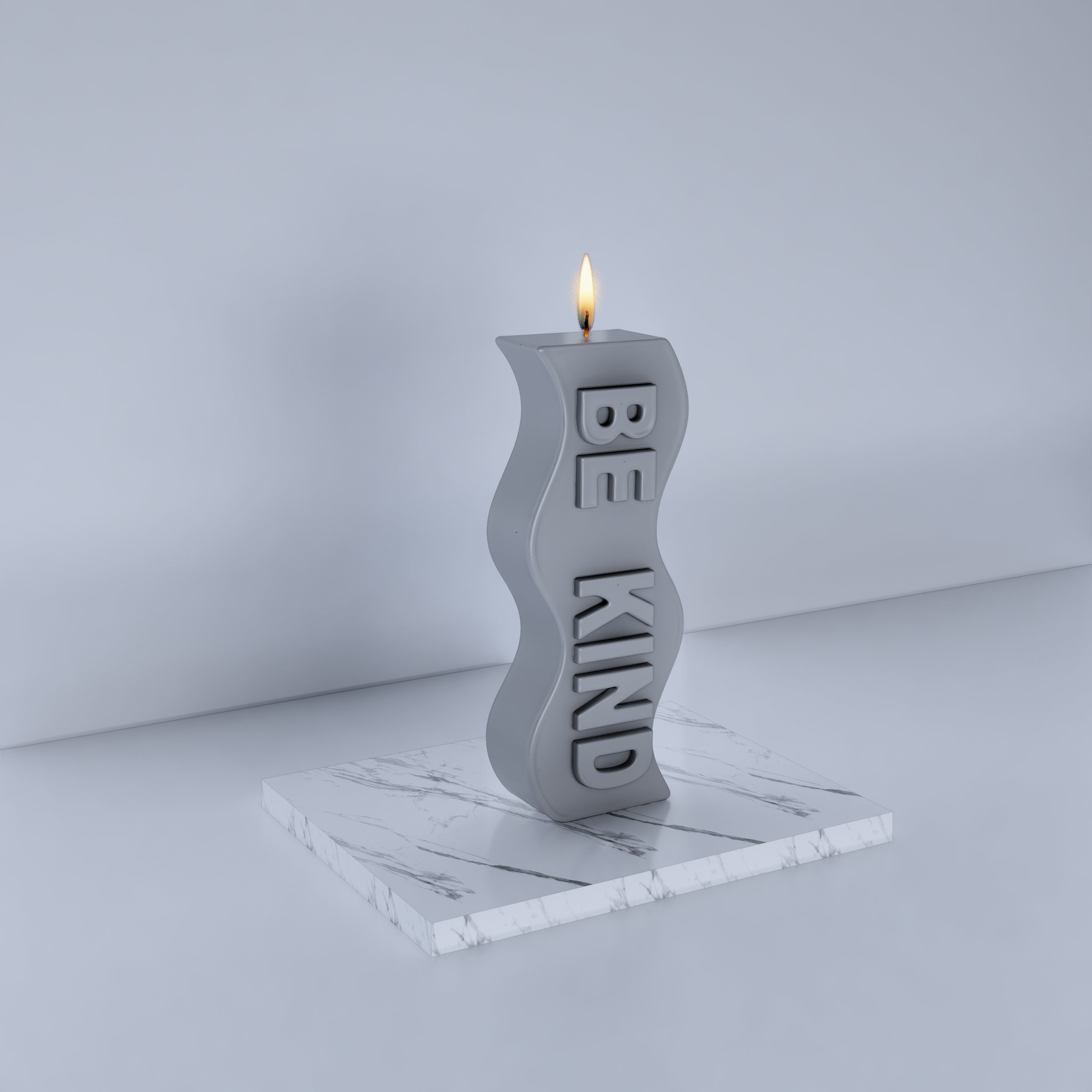 3D Candle Models STL Files Model-13 Be Kind Stl File 3D Print Files - Etsy