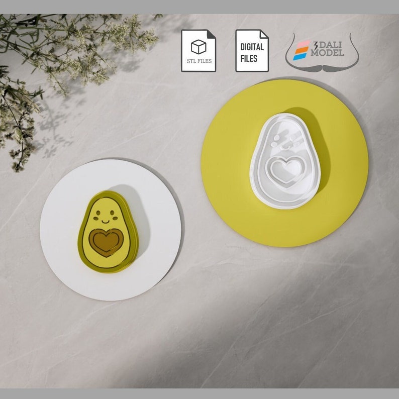 3d Cookie Cutter Stl File Avocado Cookie Cutter Polymer Clay Cutter 3d