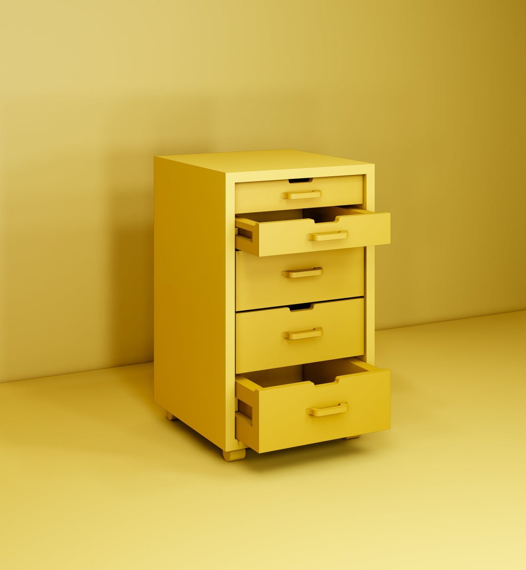Chest of Drawers STL File - Miniature Furniture - Dollhouse 1:12 Scale ...