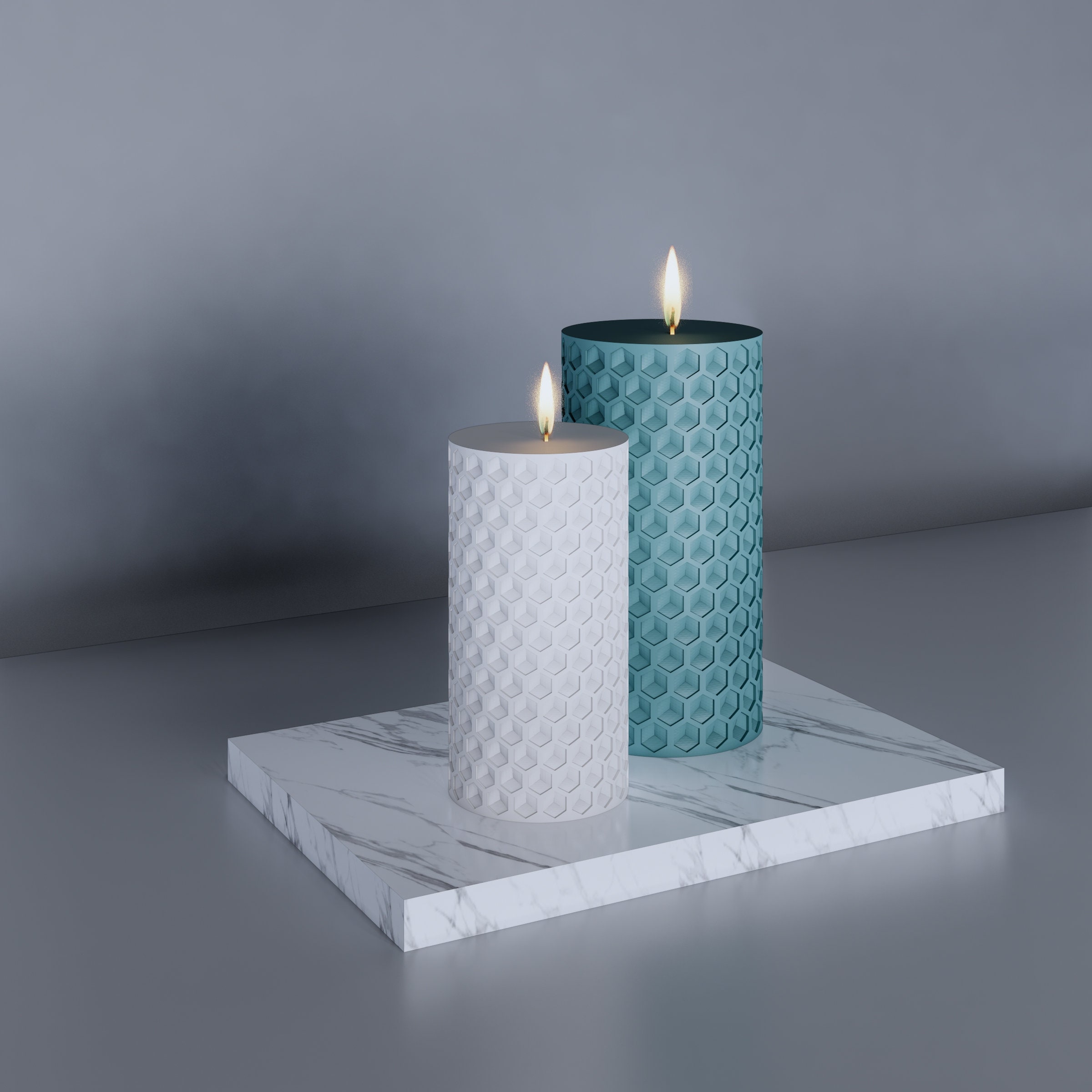 3D Candle Models STL Files Model-3 Honeycomb Stl File 3D Print Files - Etsy