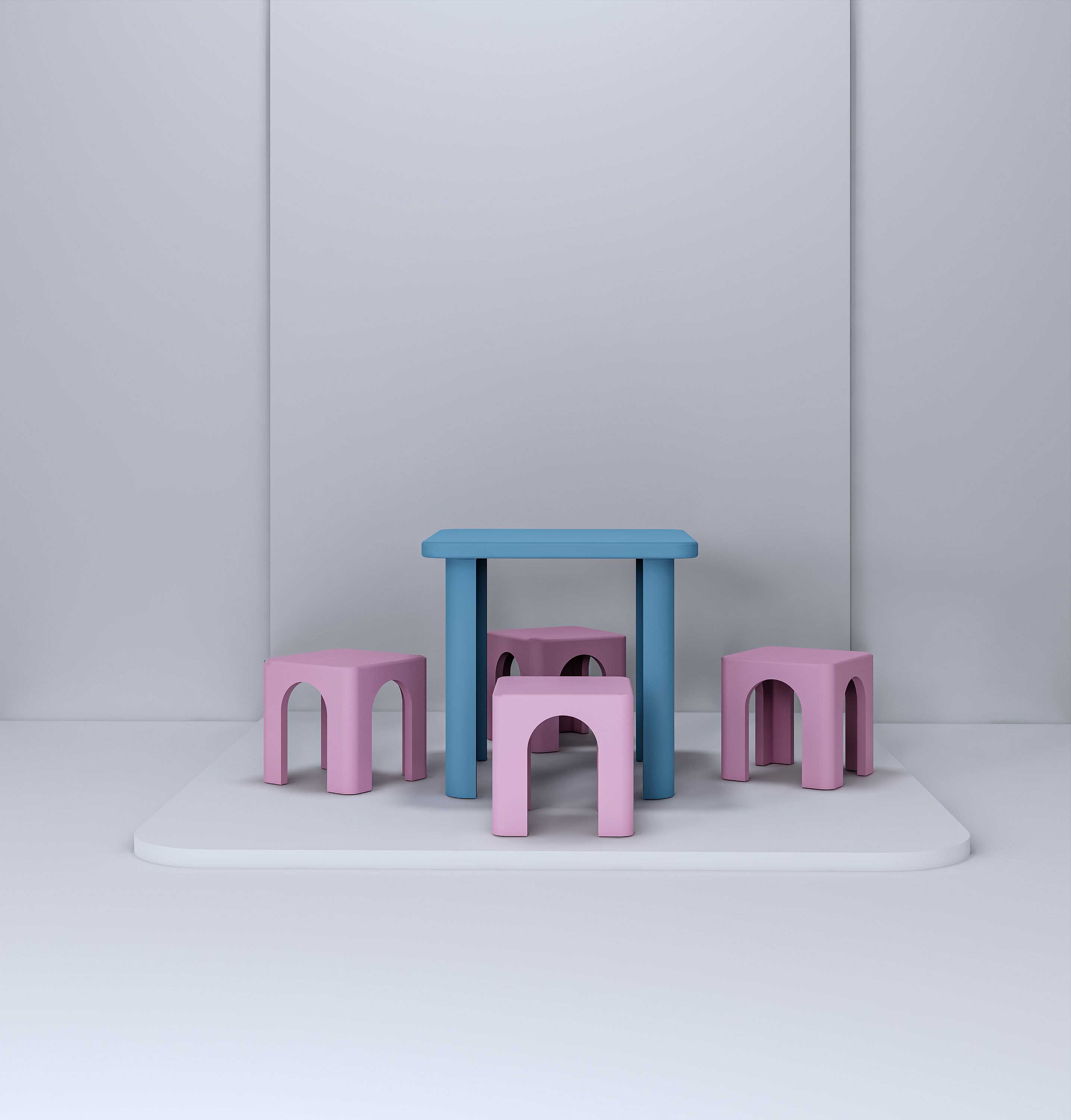 3D Dollhouse STL Files Children Chairs and Table STL Files - Etsy