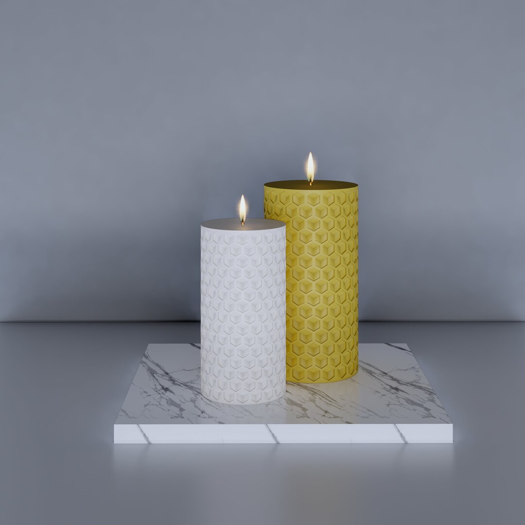 3D Candle Models STL Files Model-3 Honeycomb Stl File 3D Print Files - Etsy