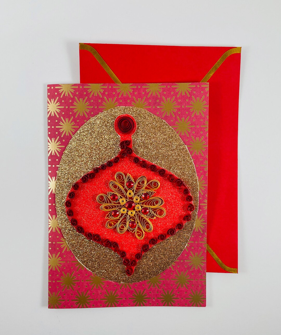 3-D Christmas Card Holidays Greetings Blank Inside Hand Made - Etsy