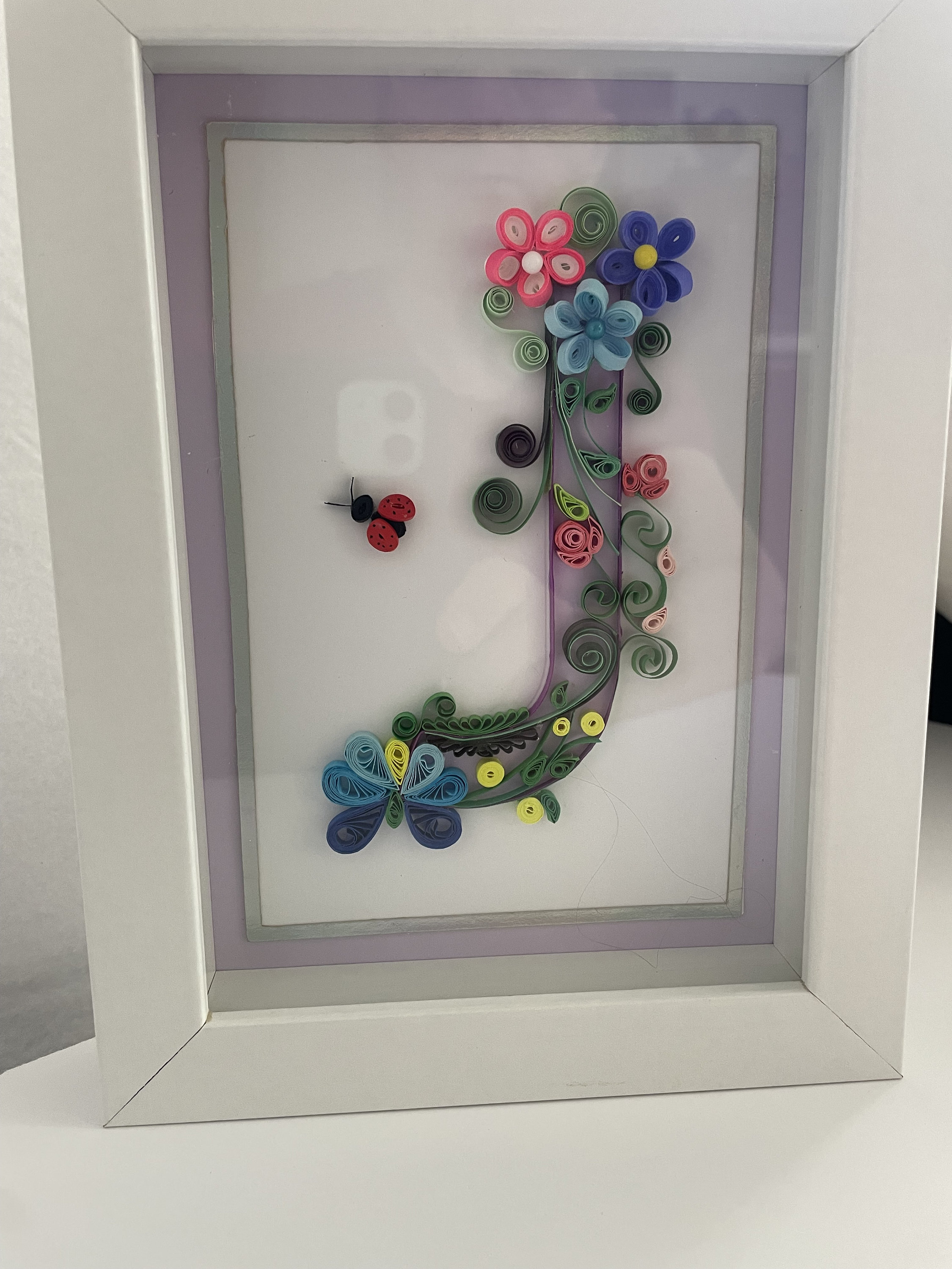 Personalized, Initial Letter Wall Art Gift Handmade Hand Quilled Any ...