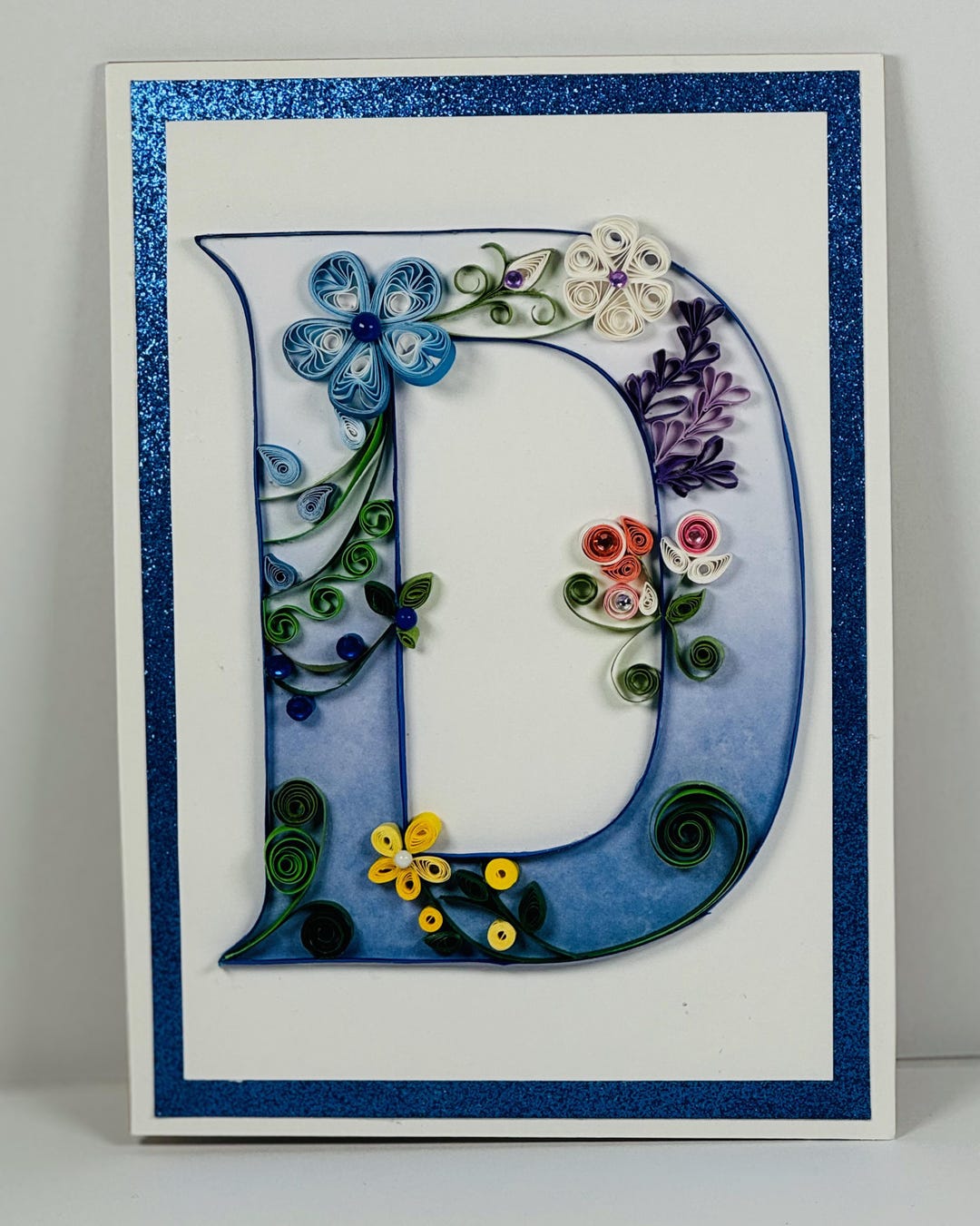 Personalized, Initial Letter Wall Art Gift Handmade Hand Quilled Any ...