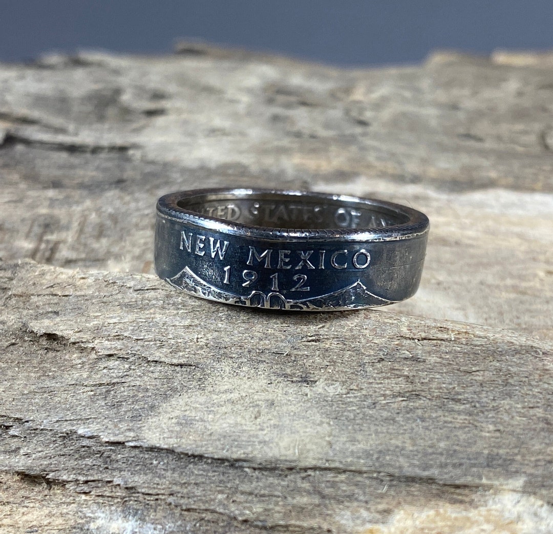 Handmade 2008 New Mexico Quarter Coin Ring - Etsy