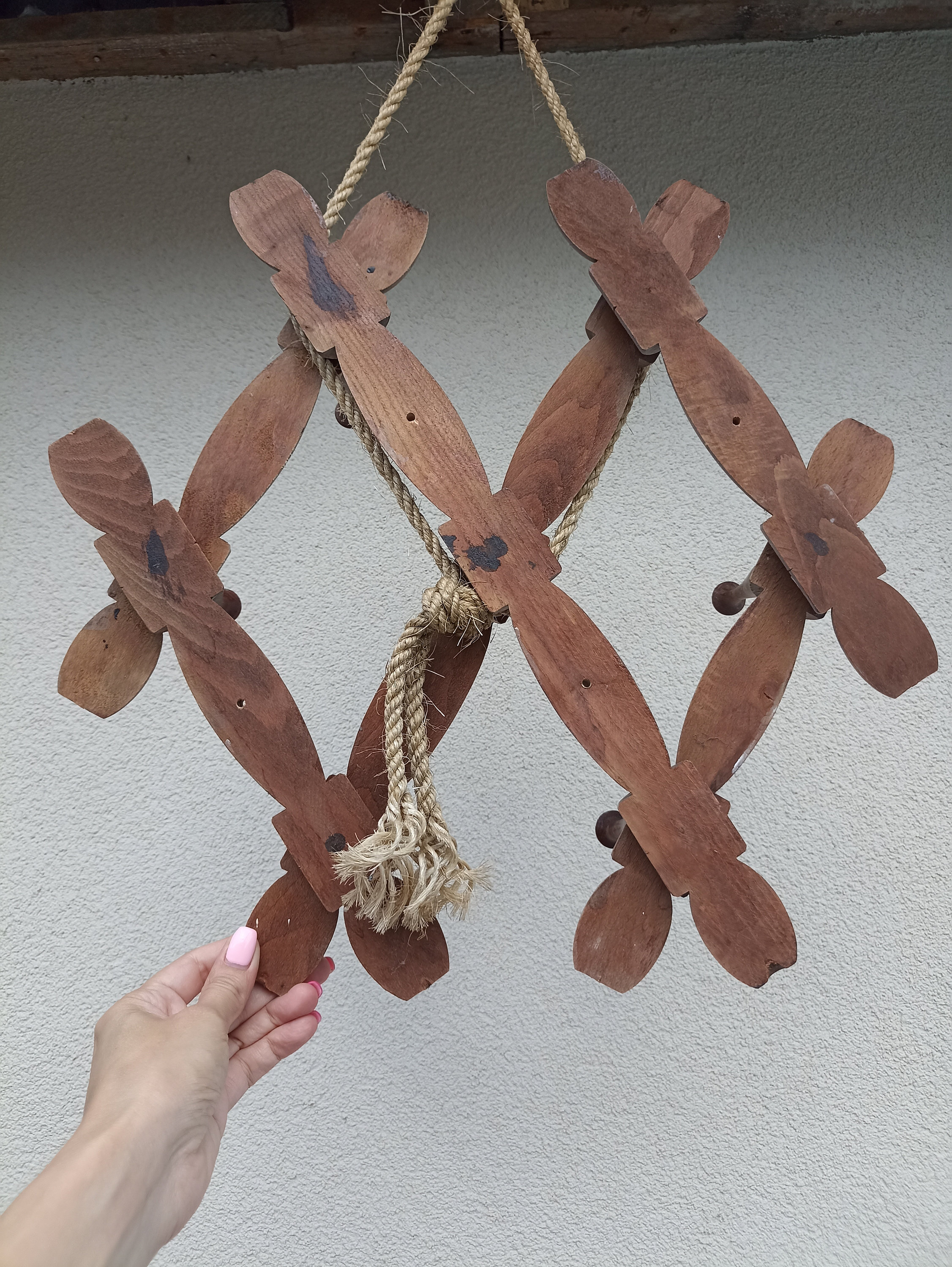 Antique French Hanger Collapsible Hanger Wall Hat Rack Harmonica Hanger ...