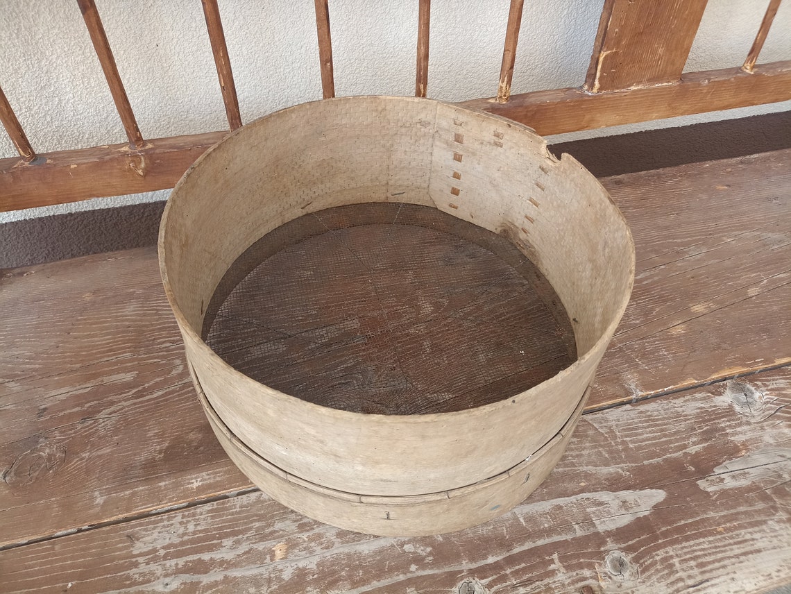 Large Wooden Hand Sieve Antique Pasta Sieve Vintage - Etsy