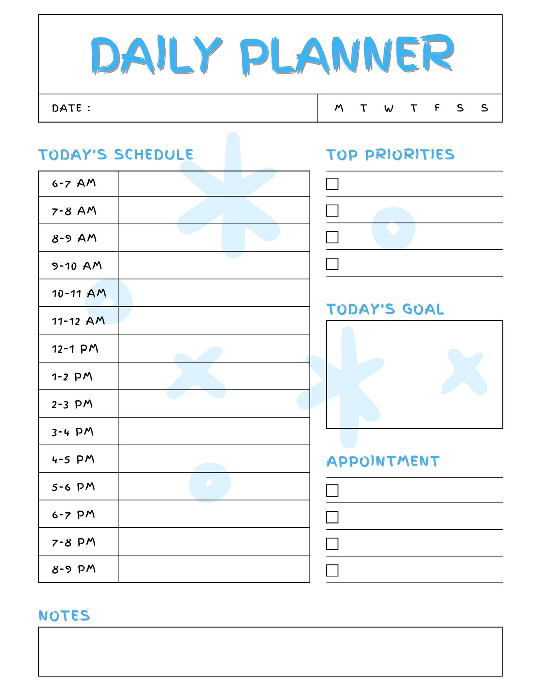 Simple Daily Planner *DIGITAL DOWNLOAD* - Etsy