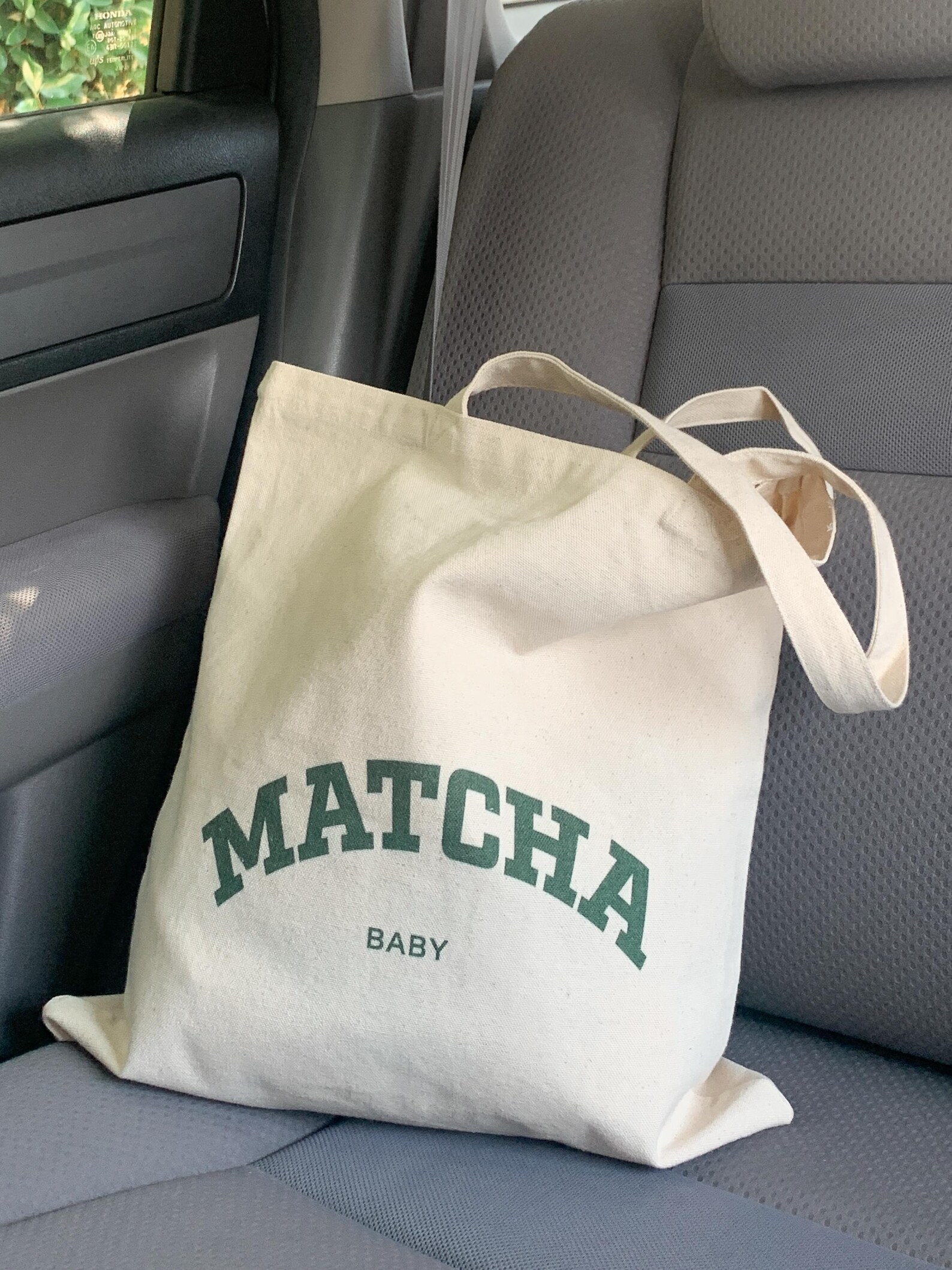 Matcha Monster Tote Bag, Canvas Tote Bag, Aesthetic Tote Bag, Reusable ...