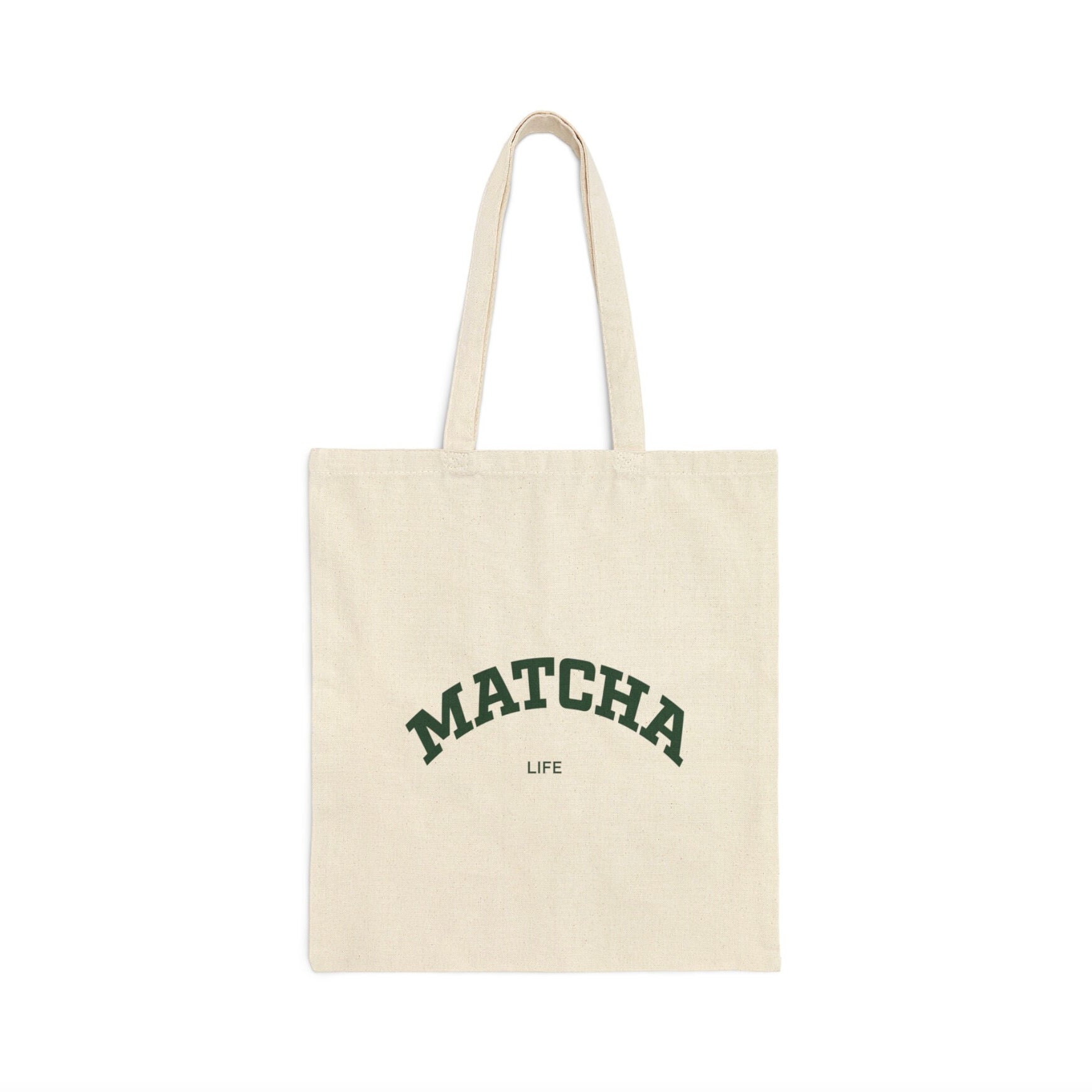 Matcha Monster Tote Bag, Canvas Tote Bag, Aesthetic Tote Bag, Reusable ...