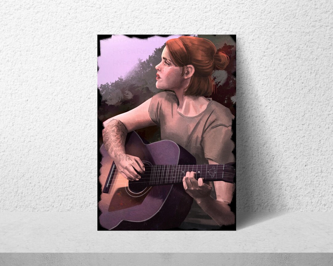 TLOU2 Ellie Portrait Print Video Game Inspired Art Poster - Etsy
