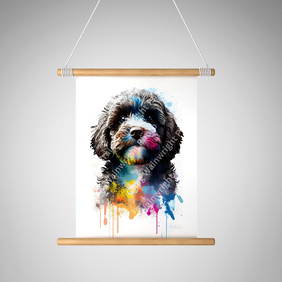 Cockapoo Digital Download AI Art Printable Cockapoo Print - Etsy