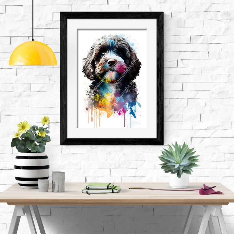 Cockapoo Digital Download AI Art Printable Cockapoo Print - Etsy