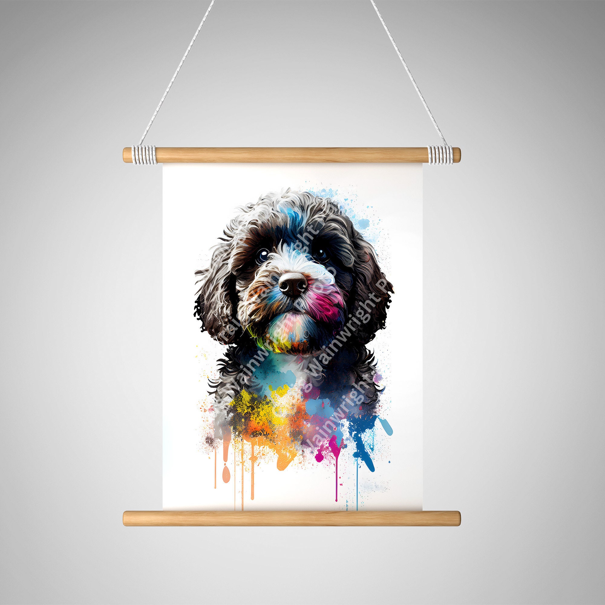 Cockapoo Art Ai Art Printed Poster Wall Art Gift Unframed A3 and A4 - Etsy