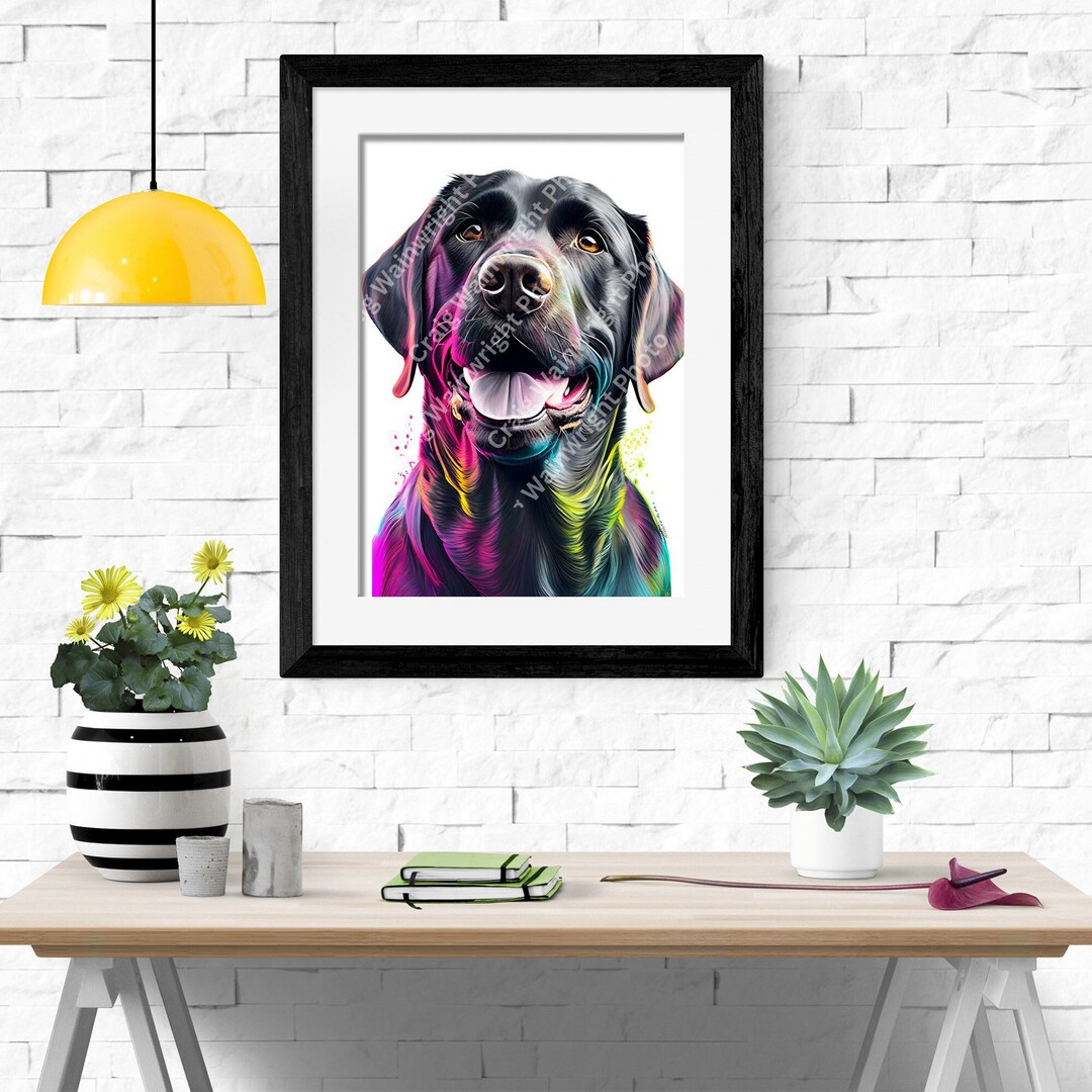 Labrador Digital Download AI Art Printable Labrador Print - Etsy
