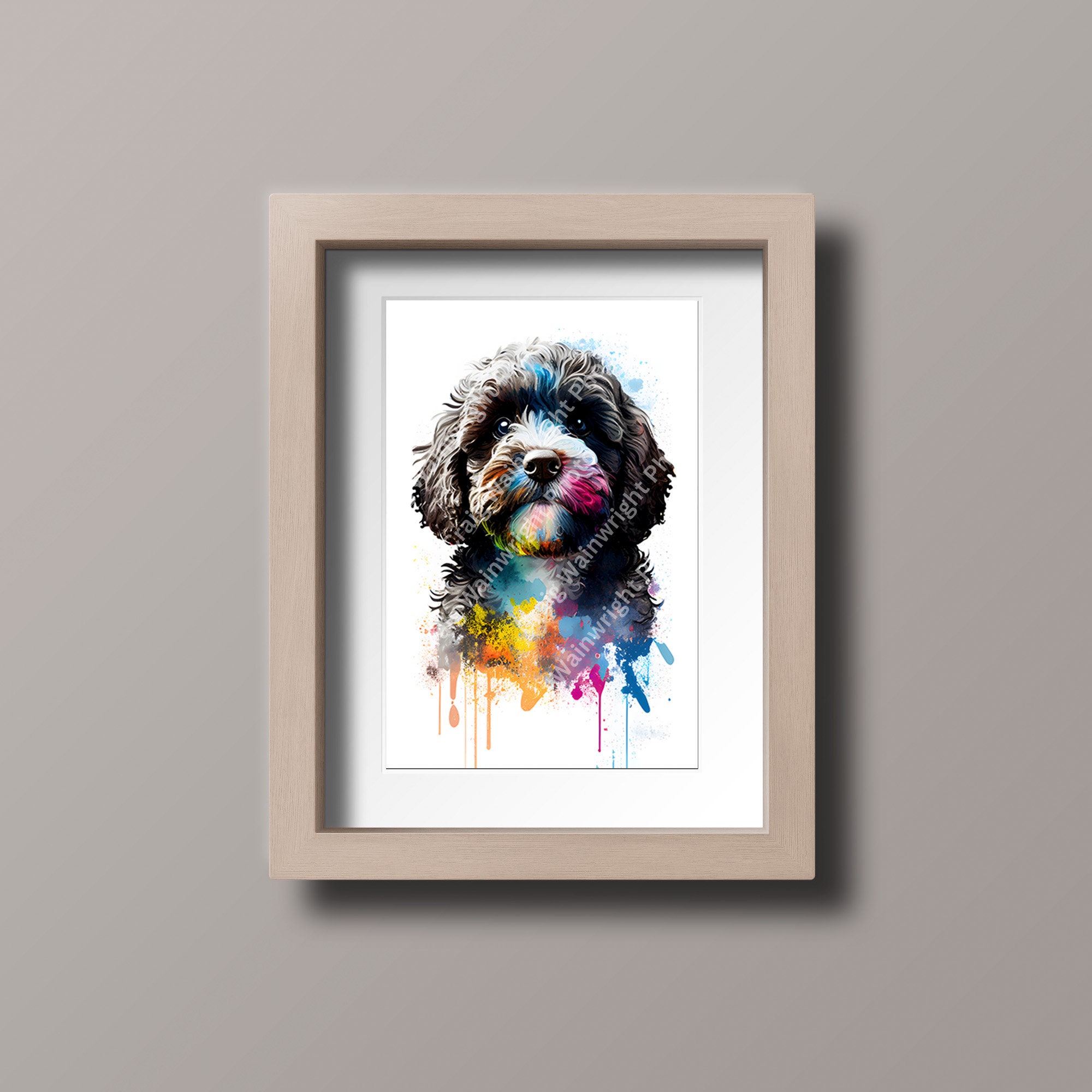 Cockapoo Digital Download AI Art Printable Cockapoo Print - Etsy
