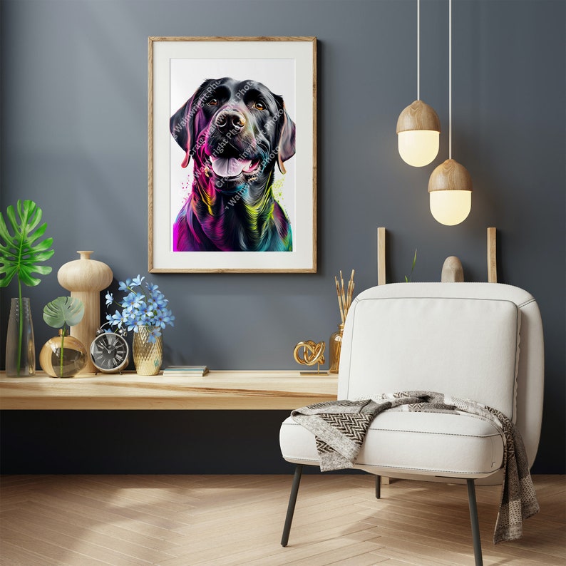 Labrador Digital Download AI Art Printable Labrador Print - Etsy