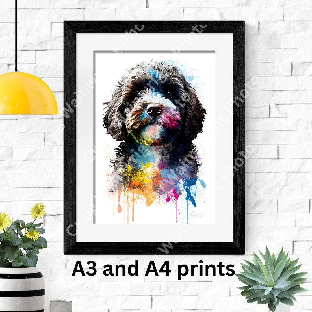 Cockapoo Art Ai Art Printed Poster Wall Art Gift Unframed A3 and A4 - Etsy